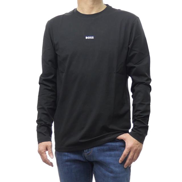 HUGO BOSS ヒューゴボス Tシャツ メンズ 長袖 クルーネック ロンT 50473286 10242929 / TChark ブラック 定番人気商品