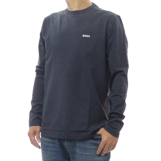 2025 秋冬新作！ HUGO BOSS ヒューゴボス Tシャツ メンズ 長袖 クルーネック ロンT 50506365 10256064 / Tee Long ダークブルー