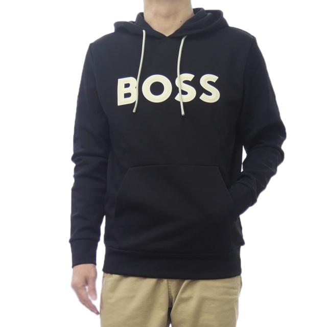 2025 秋冬新作！ HUGO BOSS ヒューゴボス パーカー メンズ プルオーバー 50551457 10272320 / SoodyZone ブラック