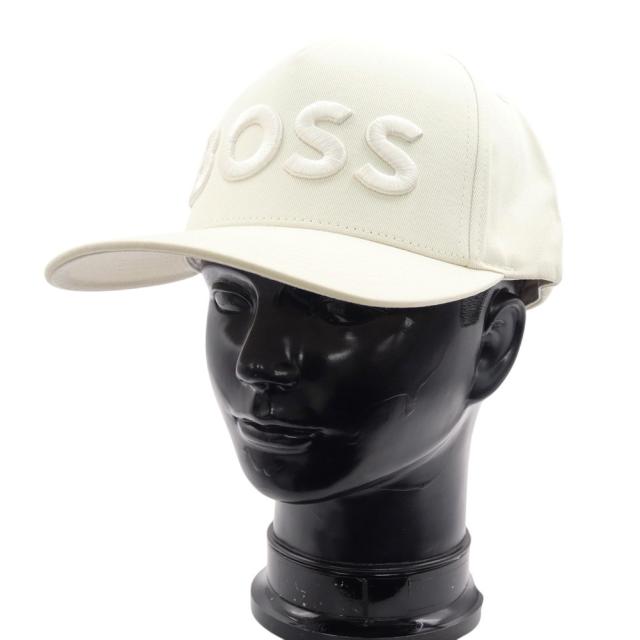 2025 秋冬新作！ HUGO BOSS ヒューゴボス 帽子 メンズ コットン 綿100％ キャップ 50536482 10261150 / Sevile ホワイト