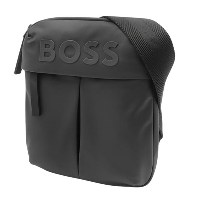 2025 秋冬新作！ HUGO BOSS ヒューゴボス バッグ メンズ ショルダーバッグ 50548089 10252396 / Stormy Envelope ブラック