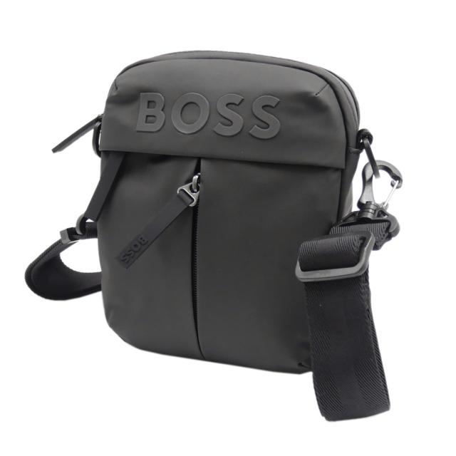 HUGO BOSS ヒューゴボス バッグ メンズ ショルダーバッグ 50516893 10252396 / Stormy_NS_Zip ブラック 定番人気商品