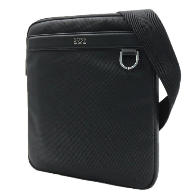 2025 秋冬新作！ HUGO BOSS ヒューゴボス バッグ メンズ ショルダーバッグ 50548791 10269711 / Jinko_ EVO_ Envelope ブラック