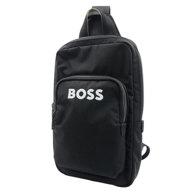 2025 秋冬新作！ HUGO BOSS ヒューゴボス バッグ メンズ ワンショルダーバッグ 50548221 10266131 / Catch_ 3.0_ Monostrap ブラック