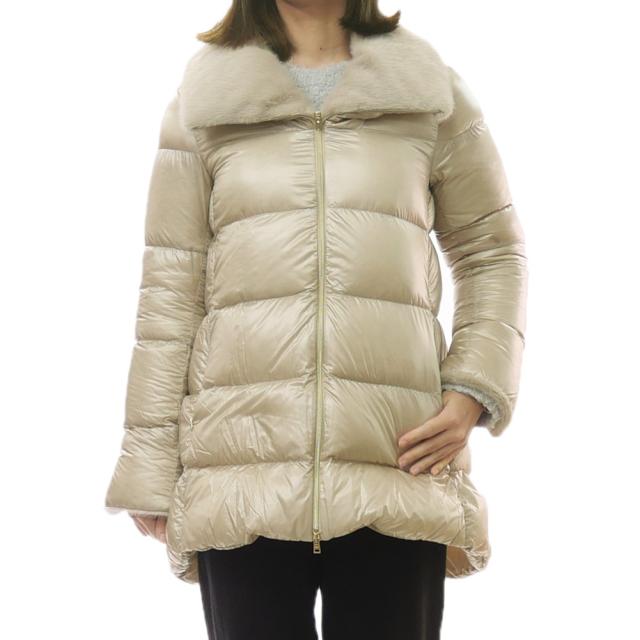 セールAW HERNO ヘルノ レディースダウンコート PI002140P 12017Z ベージュ