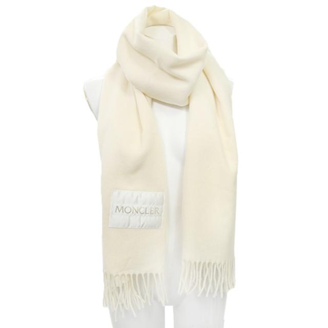 MONCLER モンクレール レディースマフラー 3C00028 595MA / SCARF アイボリー 2025秋冬新作