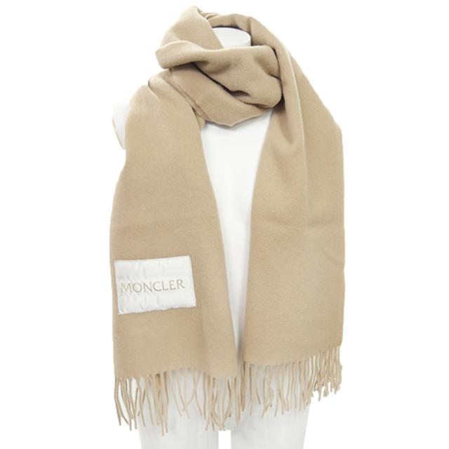 MONCLER モンクレール レディースマフラー 3C00028 595MA / SCARF ベージュ 2025秋冬新作