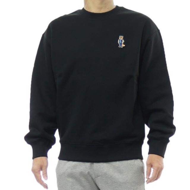 MAISON KITSUNE メゾンキツネ トレーナー メンズ コットン 綿100％ PM00310 KM0341 / DRESSED FOX COMFORT SWEATSHIRT ブラック