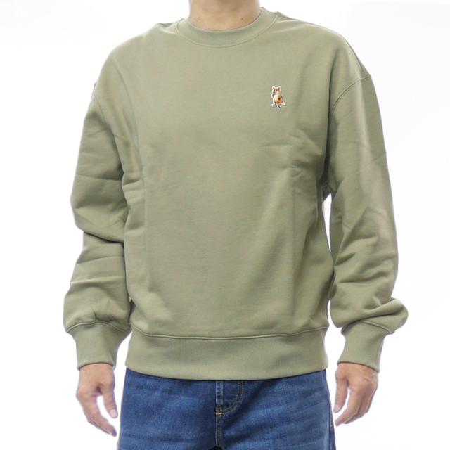 MAISON KITSUNE メゾンキツネ トレーナー メンズ コットン 綿100％ PM00311 KM0341 / STANDING FOX COMFORT SWEATSHIRT ベージュ