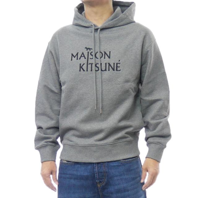 MAISON KITSUNE メゾンキツネ パーカー メンズ プルオーバー コットン 綿100％ PM00701 KM0341 / MAISON KITSUNE PILLAR COMFORT HOODIE グレー