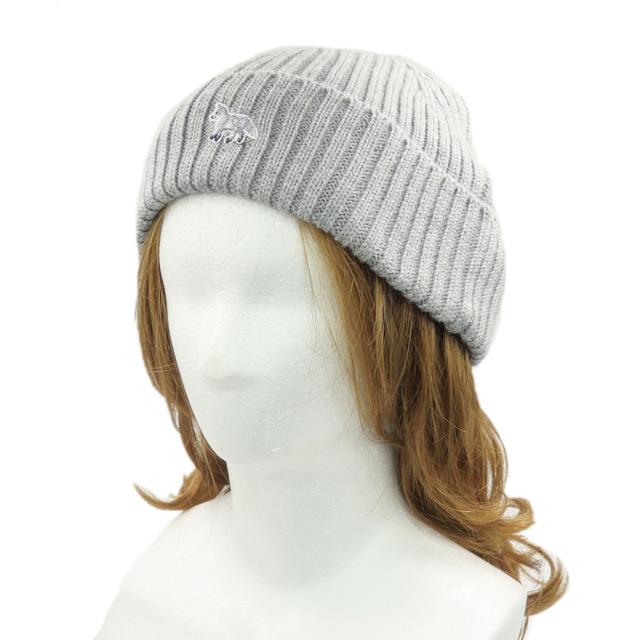 MAISON KITSUNE メゾンキツネ メンズ レディース ニットキャップ PW06102 KT1022 / BABY FOX BEANIE グレー