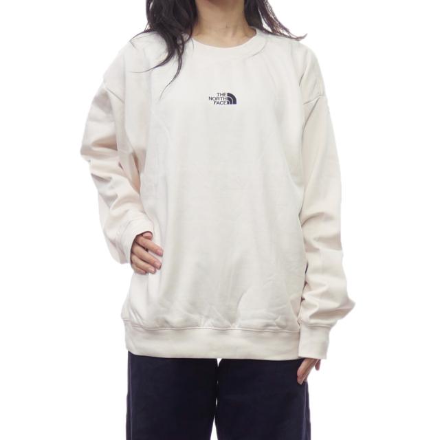 THE NORTH FACE ノースフェイス トレーナー レディース クルーネック NF0A89EP / W ESS OS CREW クリーム 定番人気商品
