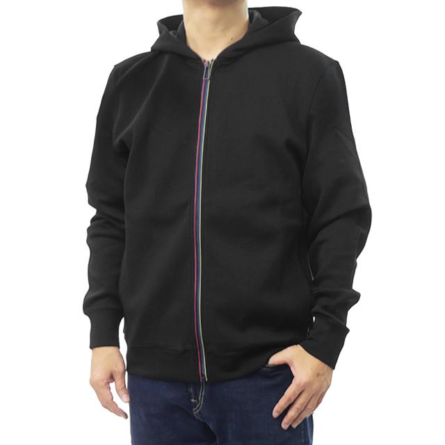 PS PAUL SMITH ポールスミス パーカー メンズ ジップアップ M2R 098Z T22194 ブラック