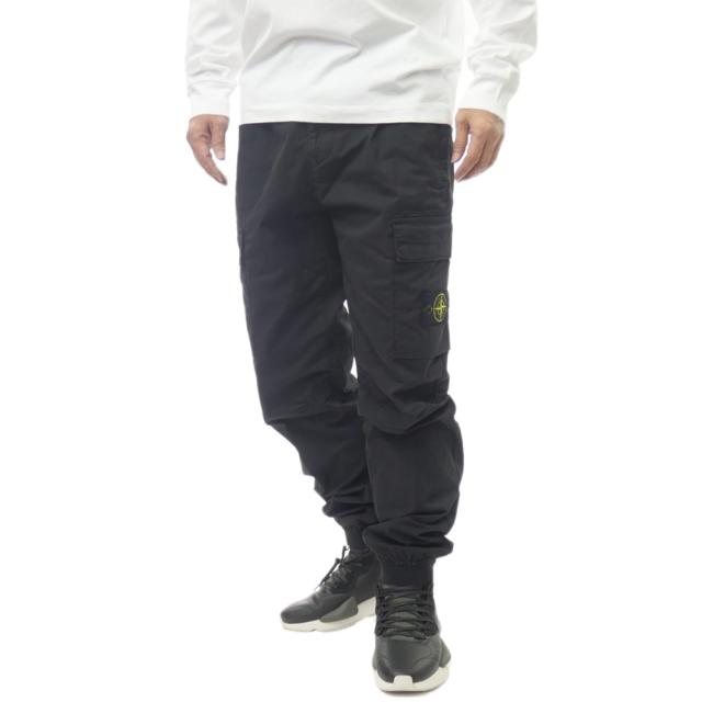 2025 秋冬新作！ STONE  ストーンアイランド メンズ カーゴパンツ 3100031 ブラック