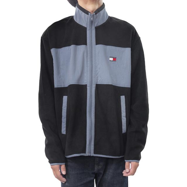 2025 秋冬新作！  JEANS トミージーンズ メンズ ジップアップブルゾン DM21906 ブラック
