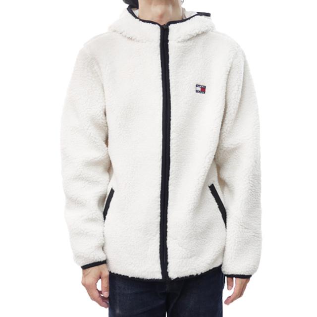 2025 秋冬新作！  JEANS トミージーンズ メンズ ジップアップボアブルゾン DM19224 ホワイト