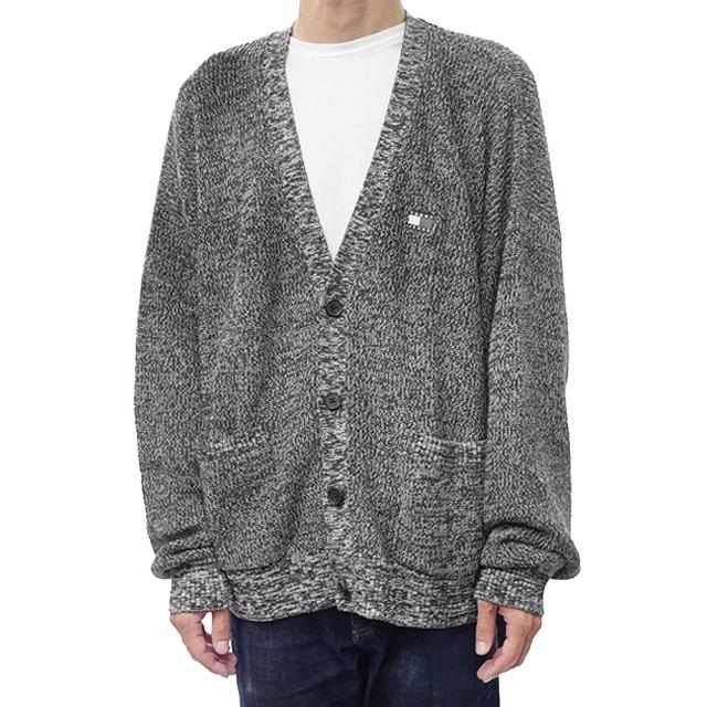 2025 秋冬新作！  JEANS トミージーンズ メンズ カーディガン ニット DM22104 ブラック