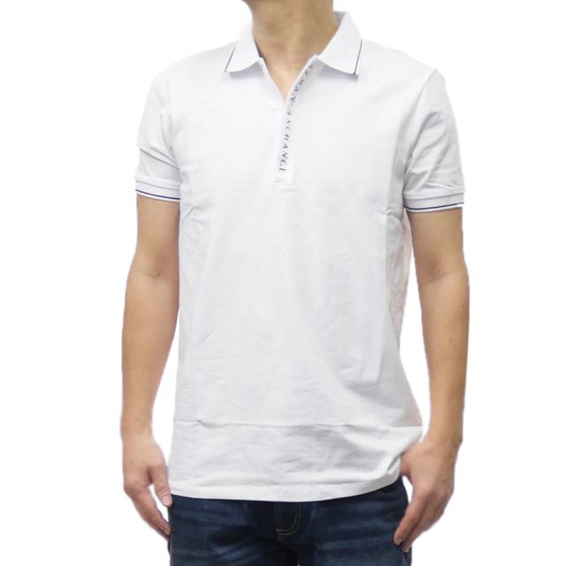 セールSS ARMANI EXCHANGE A/X アルマーニエクスチェンジ ポロシャツ 半袖 メンズ ハーフジップ 8NZF71 ZJH2Z ロゴブランド カジュアル スポーティ 大きいサイズ ホワイト