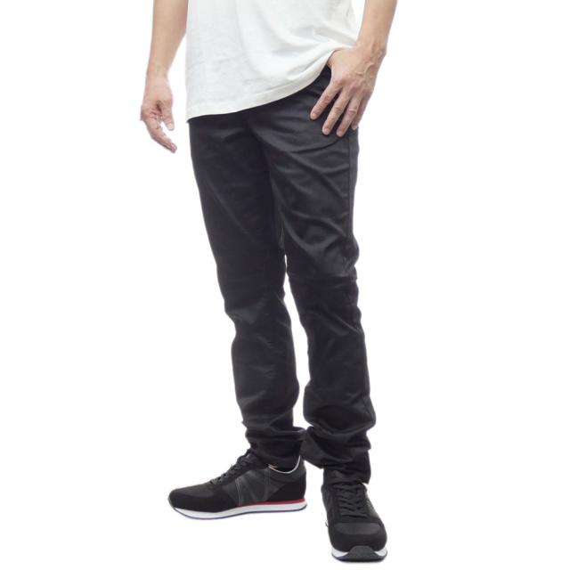 セールSS ARMANI EXCHANGE A/X アルマーニエクスチェンジ 5ポケットパンツ メンズ XM000070 AF13236 ストレッチ パンツ ズボン ボトムス ブランド ロゴ 刺繍 カジュアル きれいめ ブラック