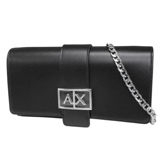セールSS ARMANI EXCHANGE A/X アルマーニエクスチェンジ 財布 レディース 2way 長財布（小銭入れ付き） XW000358 AF12039 ブランド ロゴ カジュアル きれいめ ウォレットバッグ ブラック