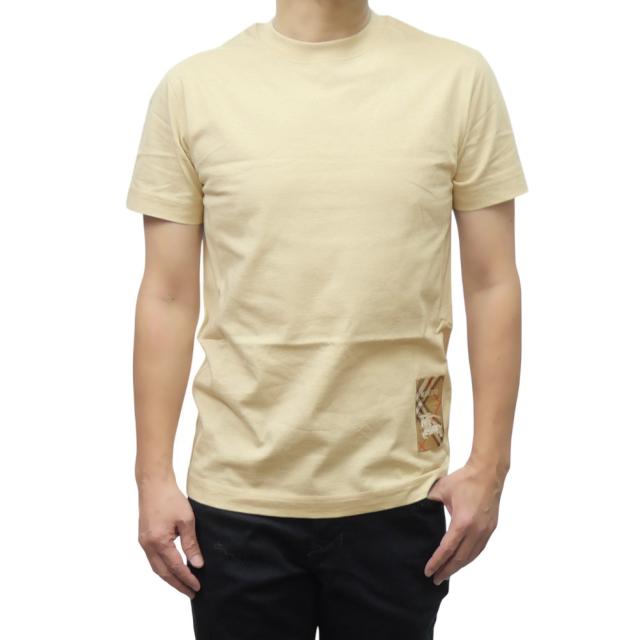 セールSS BURBERRY バーバリー Tシャツ メンズ 半袖 クルーネック コットン 綿100％ 81035081 / SP-25-MW-FOR-2.6 ライトベージュ