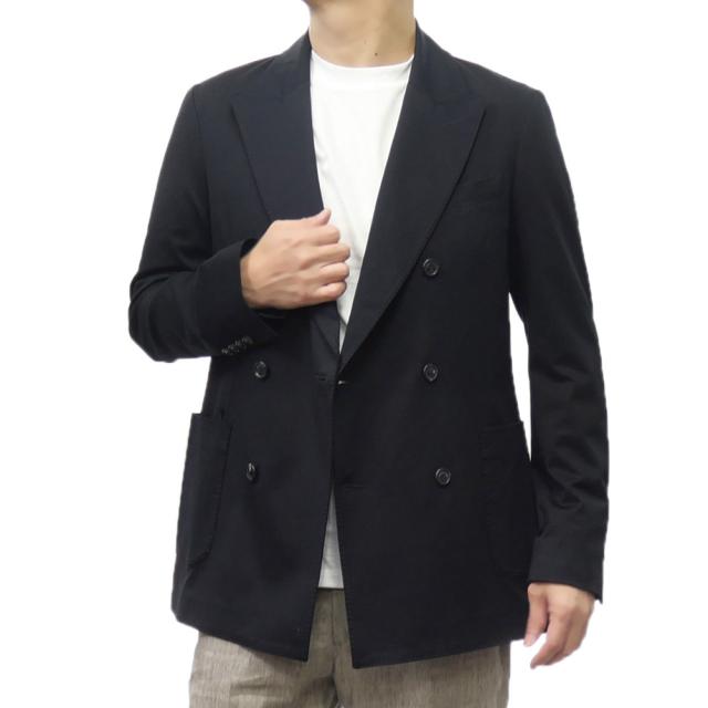 セールSS CIRCOLO1901 チルコロ1901 ジャケット メンズ ダブル 6Bジャケット CN4680 イージージャケット 羽織り アウター ブランド カジュアル きれいめ 上品 ビジネス 通勤 ブラック