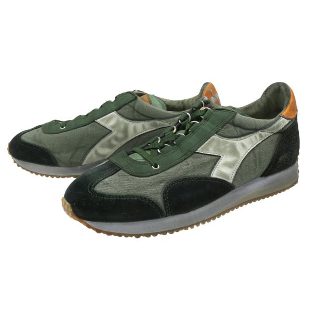 セールSS DIADORA HERITAGE ディアドラ ヘリテージ メンズ スニーカー 靴 シューズ ローカット 181251 01 / EQUIPE DIRTYSWAEVO グリーン