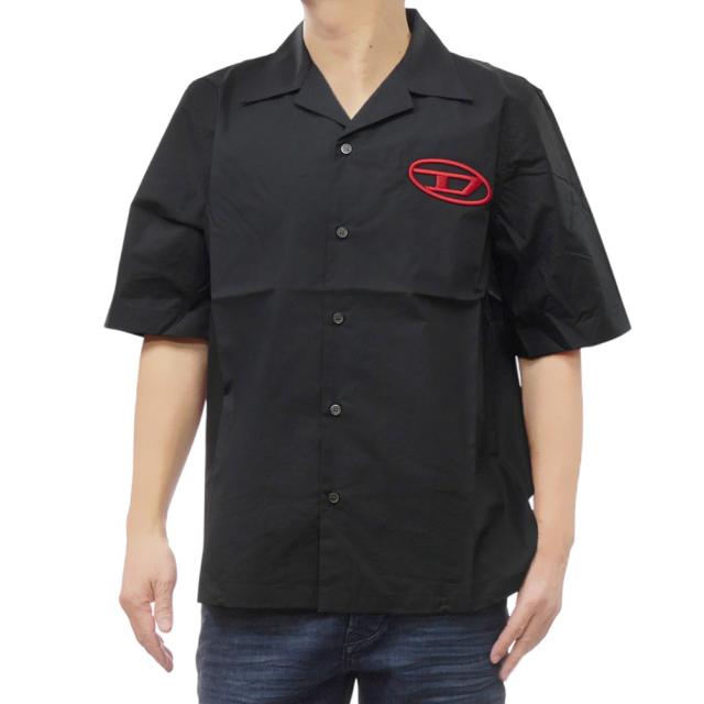 セールSS DIESEL ディーゼル カジュアルシャツ メンズ コットン 綿100％ A14636 0PCAL / S-MAC-C ブラック