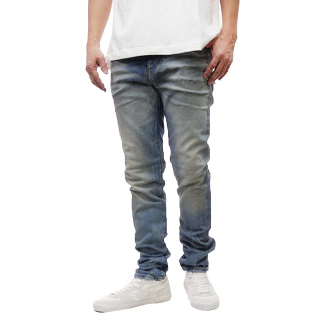 セールSS DIESEL ディーゼル ジーンズ メンズ A03558 09L30 2019-D-STRUKT L.32 ストレッチ デニム ウォッシュ加工 ブランド ロゴ カジュアル 大きいサイズ ライトブルー
