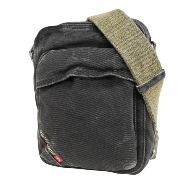セールSS DIESEL ディーゼル バッグ メンズ コットン 綿100％ ボディバッグ X10245 P4485 / MULTI-PKTS CROSSBODY ブラック
