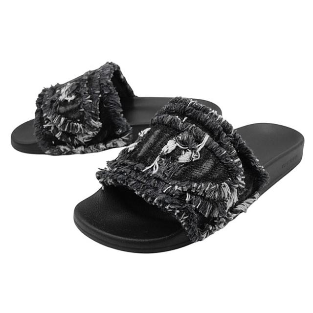 セールSS DIESEL ディーゼル サンダル レディース シャワーサンダル Y03347 P5254 / SA-SLIDE D DENIM ブラック