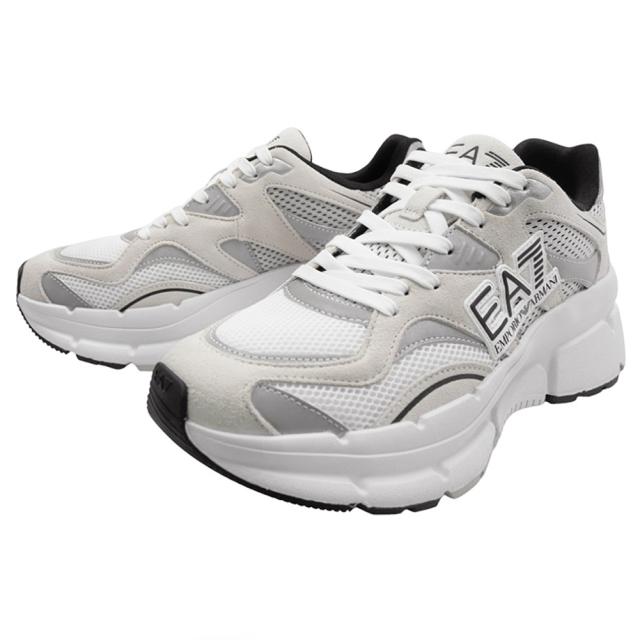 セールSS EMPORIO ARMANI エンポリオアルマーニ EA7 メンズ スニーカー 靴 シューズ ローカット X8X237 XK425 ホワイト