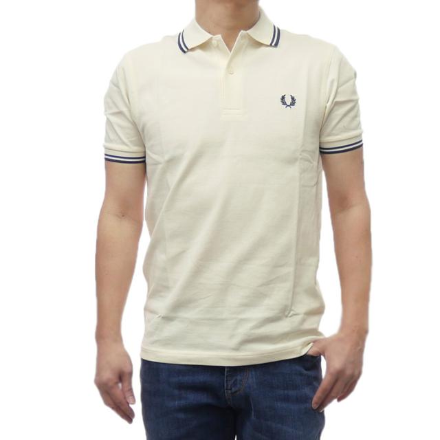 セールSS FRED PERRY フレッドペリー ポロシャツ 半袖 メンズ 鹿の子 コットン 綿100％ M3600 TWIN TIPPED FRED PERRY SHIRT 無地 ワンポイント ブランド ロゴ 刺繍 大きいサイズ クリーム