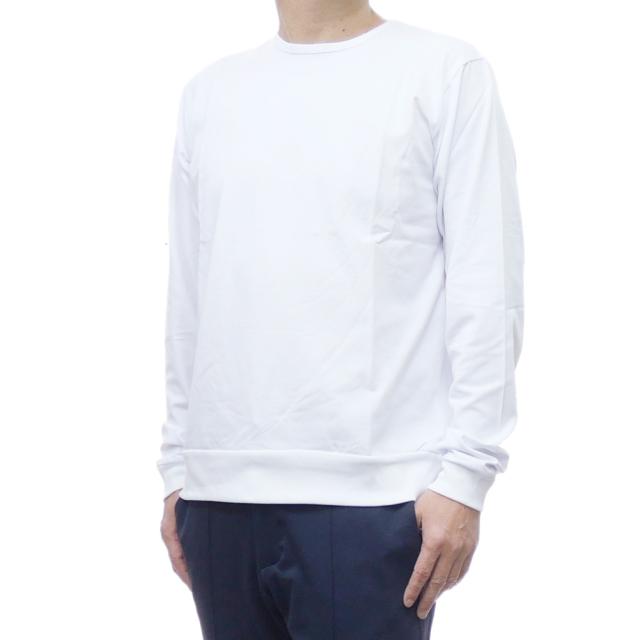 セールSS GIAB’S ARCHIVIO ジャブス アルキビオ Tシャツ メンズ 長袖 クルーネック ロンT GRT/L COT001 シンプル ブランド カジュアル きれいめ 上品 ホワイト 定番 人気商品