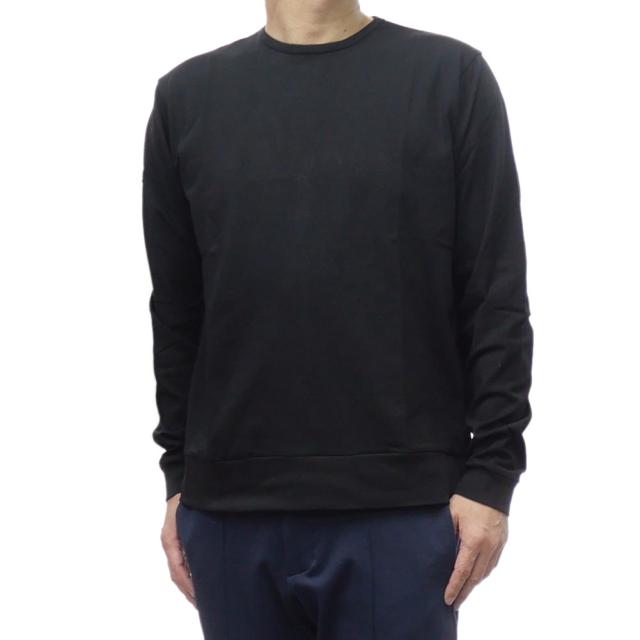 セールSS GIAB’S ARCHIVIO ジャブス アルキビオ Tシャツ メンズ 長袖 クルーネック ロンT GRT/L COT001 無地 シンプル ブランド カジュアル きれいめ 上品 ブラック 定番 人気商品