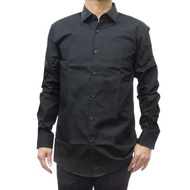 セールSS HUGO・HUGO BOSS ヒューゴボス カジュアルシャツ メンズ 長袖 50534044 10181991 Koey 無地 コットン ビジネス ブランド 大きいサイズ ブラック