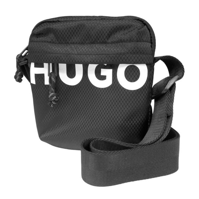 セールSS HUGO・HUGO BOSS ヒューゴボス バッグ メンズ ショルダーバッグ 50541918 10269659 Shaun_NS Zip ブランド ロゴ 軽量 カジュアル スポーティ サコッシュ ミニバッグ ボディ ブラック