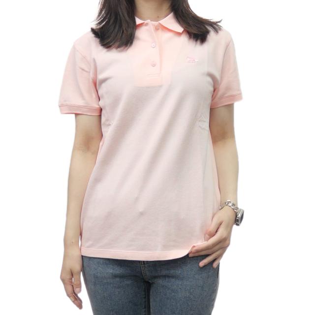 セールSS MAISON KITSUNE メゾンキツネ ポロシャツ 半袖 レディース 鹿の子 コットン 綿100％ MW00202KJ7010 / BABY FOX PATCH REGULAR POLO ピンク