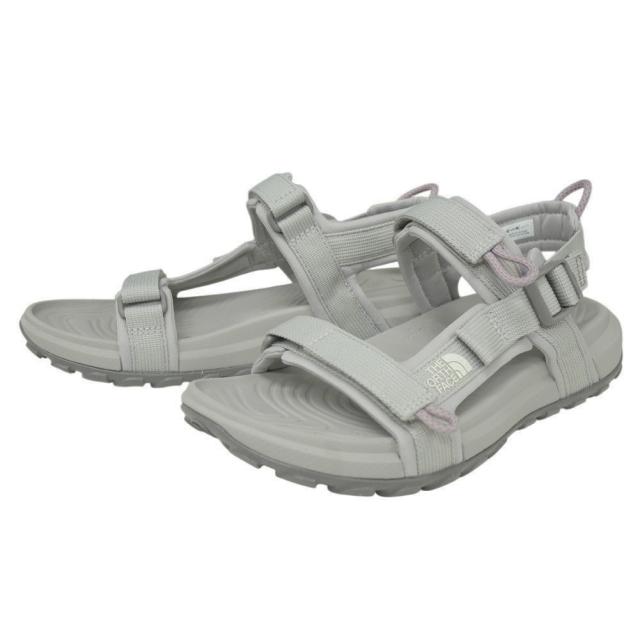 セールSS THE NORTH FACE ノースフェイス サンダル レディース ストラップサンダル NF0A8ADR W EXPLORE CAMP SANDAL スポーツサンダル スポサン ブランド ロゴ カジュアル スポーティ アウトドア グレー