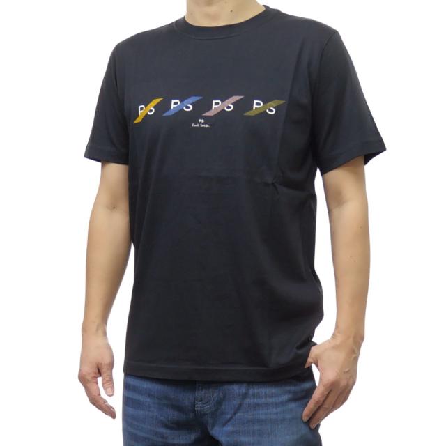 セールSS PS PAUL SMITH ポールスミス Tシャツ メンズ 半袖 クルーネック コットン 綿100％ M2R 011R PP5082 ブランド ロゴ カジュアル きれいめ 大きいサイズ ダークネイビー
