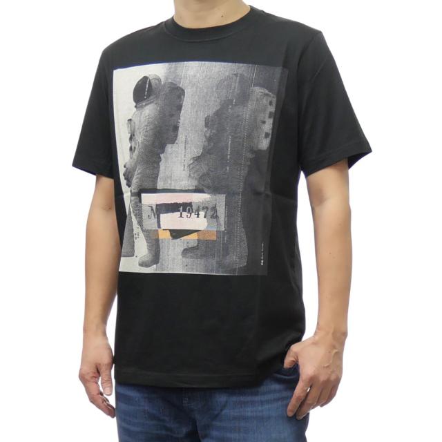 セールSS PS PAUL SMITH ポールスミス Tシャツ メンズ 半袖 クルーネック コットン 綿100％ M2R 011R PP5086 ブランド ロゴ プリント カジュアル 大きいサイズ ブラック