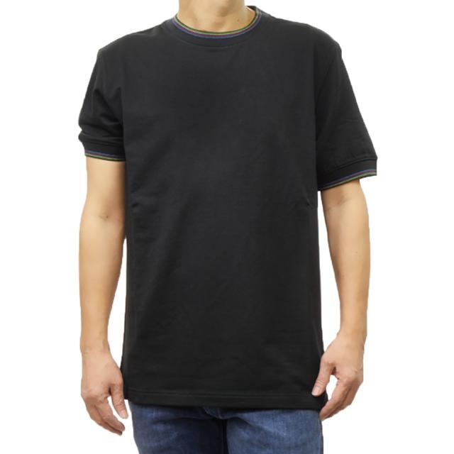 セールSS PS PAUL SMITH ポールスミス Tシャツ メンズ 半袖 クルーネック M2R 321Y P22269 無地 ブランド カジュアル ブラック