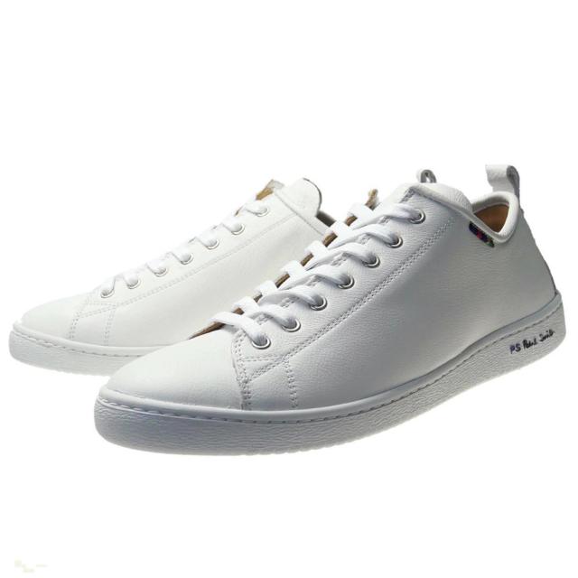 セールSS PS PAUL SMITH ポールスミス メンズ スニーカー 靴 シューズ ローカット M2S MIY01 ASET / MIYATA ホワイト 定番人気商品