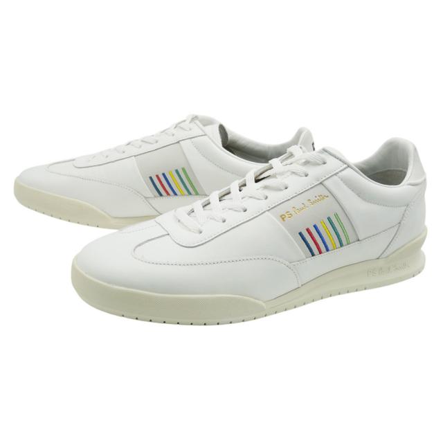 セールSS PS PAUL SMITH ポールスミス メンズ スニーカー 靴 シューズ ローカット M2S DVR35 MMOLV DOVER 本革 レザー ブランド ロゴ カジュアル スポーティ ジム トレーニング きれいめ ホワイト 定番 人気商品