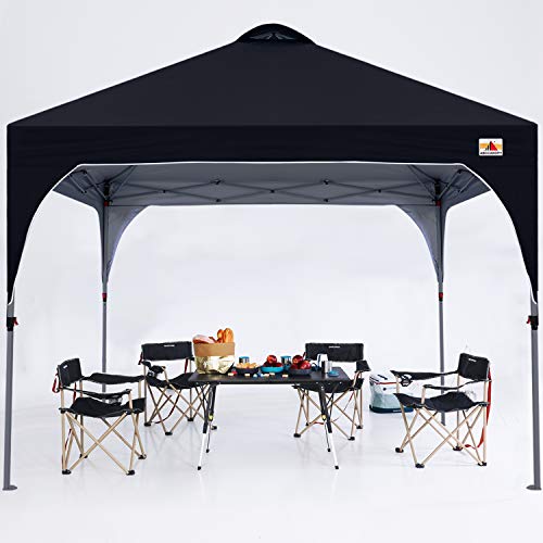 ABCCANOPY タープテント ワンタッチ 3段階調節 ベンチレーション 天井 2m/2.5m/3m アウトドア 簡単 大型 タープ テント キャスターバッグ付き 高耐水圧 遮熱日除け 付属品付き