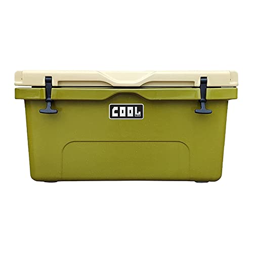 クーラーボックス (65L 69QT / ミリタリーグリーン) 多機能 クーラー 保冷ボックス 車載 冷蔵庫 (長期保冷/UV耐性/栓抜き/氷保存) アウトドア 冬キャンプ バーベキュー 釣り 凍結防止 災害 防災