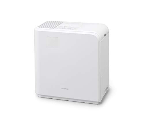 アイリスオーヤマ 加湿器 大容量 5.0L 14畳 ハイブリッド式 (加熱式 スチーム + 気化式) 加湿表示あり 加湿量 500ml/h 連続10時間 HVH-500R1-W ホワイト