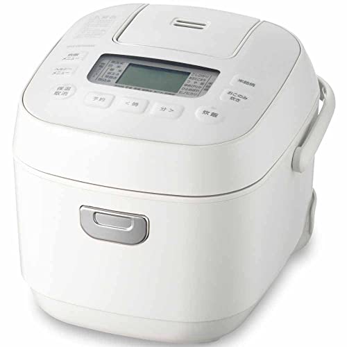 【節電対策】 アイリスオーヤマ 炊飯器 3合 マイコン式 50銘柄炊き分け機能 極厚火釜 玄米 一人暮らし 新生活 ホワイト RC-MEA30-W