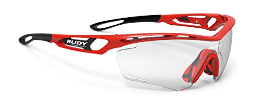ルディプロジェクト(RUDYPROJECT) スポーツ サングラス ロード バイク 自転車 マラソン ジョギング 運動 トライアスロン テニス 野球 TRALYX トラリクス ファイアレッドフレーム インパクト X 2 調光ブラックレンズ
