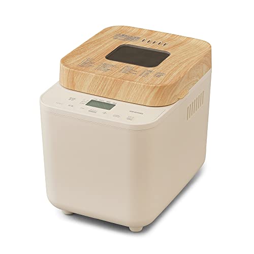 アイリスオーヤマ ホームベーカリー 米粉パン対応 レシピBOOKメニュー50種 コースメニュー27種 1斤 パン 生地 ピザ 餅つき機 プレゼント ミトンセット IBM-010-C サンドベージュ